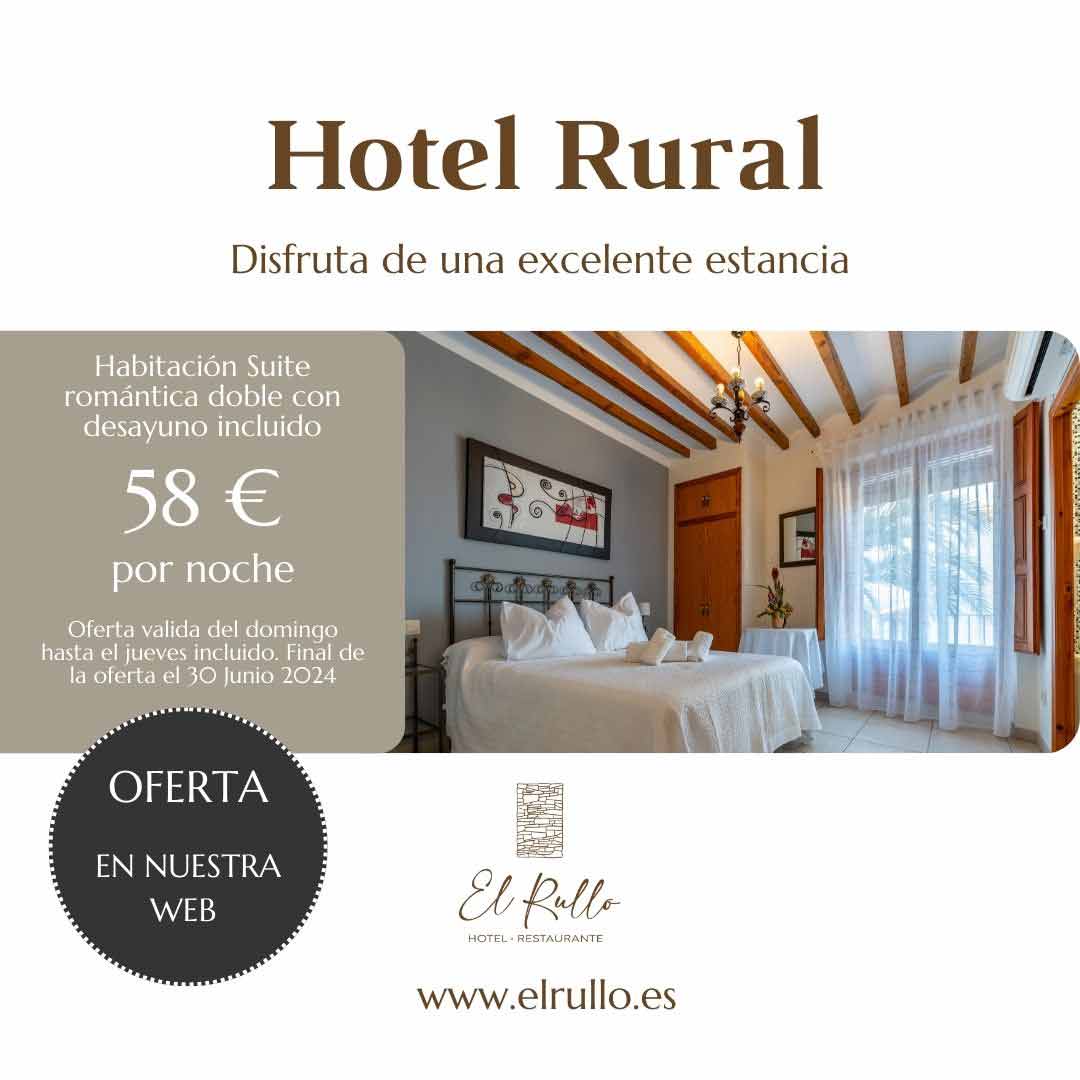 Ofertas hotel rural | Habitación doble por solo 57€